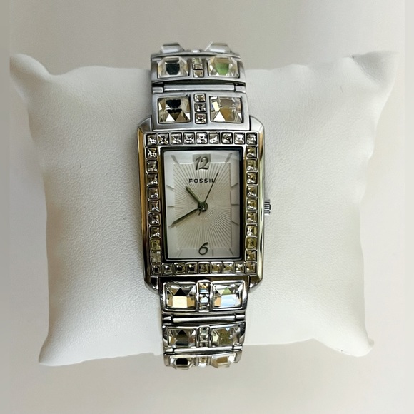 Fossil | Accessories | Silver Diamonds Fossil Beautiful Watch | Poshmark